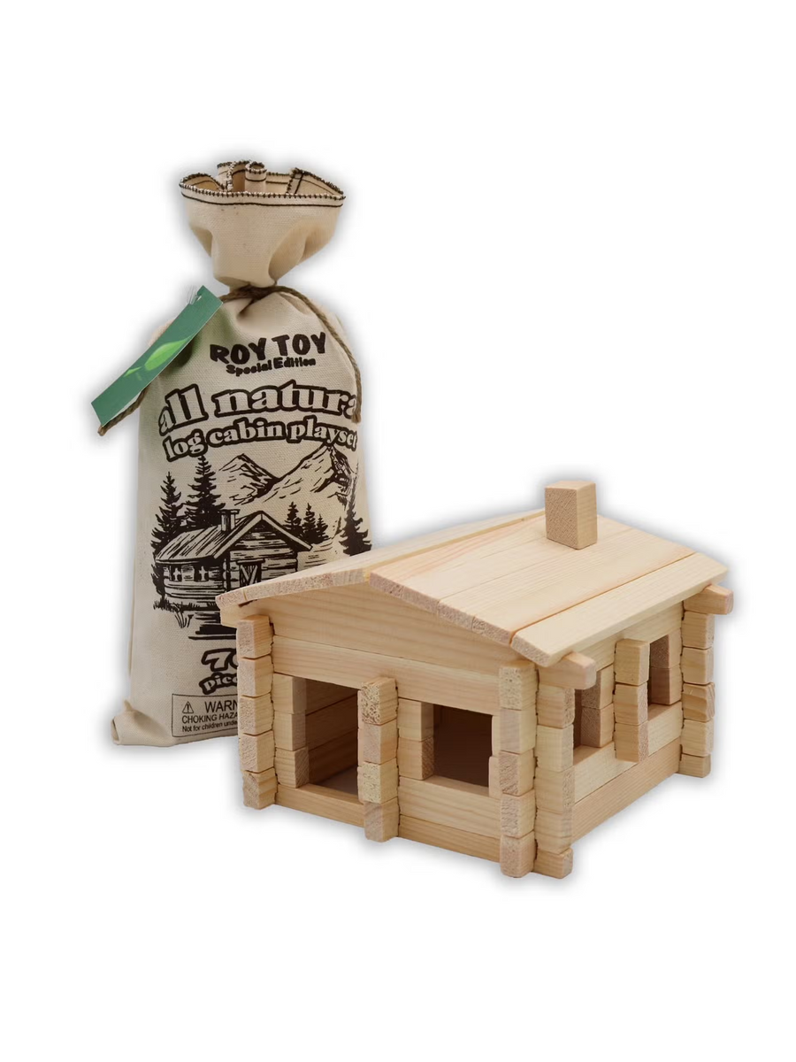 Roy Toy All Natural Log Cabin – Little Josie's
